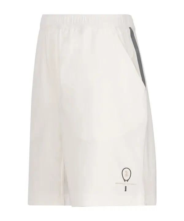 Brunello Cucinelli Logo Detailed Loose Fit Shorts