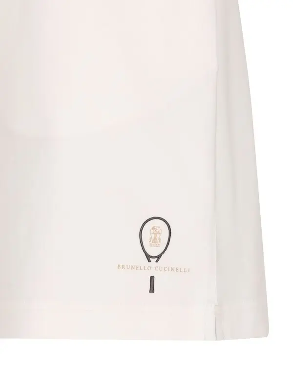 Brunello Cucinelli Logo Detailed Loose Fit Shorts