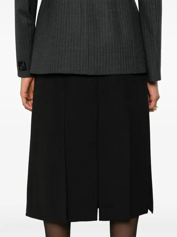 Fendi Midi Skirt With Side Zippers