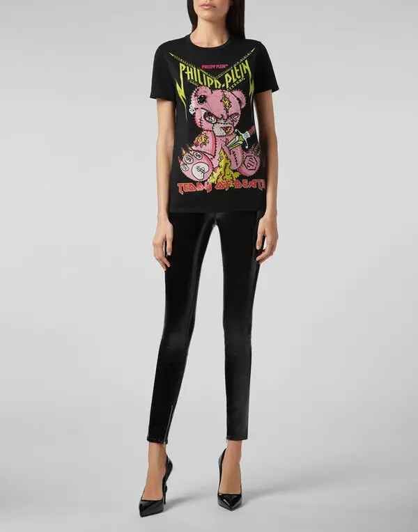 Philipp Plein Teddy Of Death" Graphic T-shirt