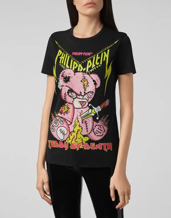 Philipp Plein Teddy Of Death" Graphic T-shirt