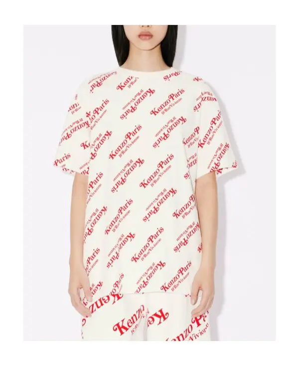 Kenzo All-over Logo Printed Oversize T-shirt