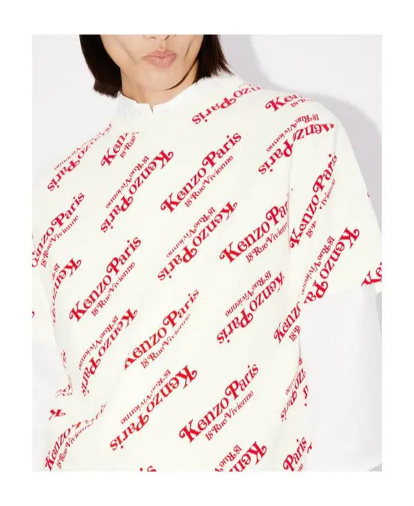 Kenzo All-over Logo Printed Oversize T-shirt