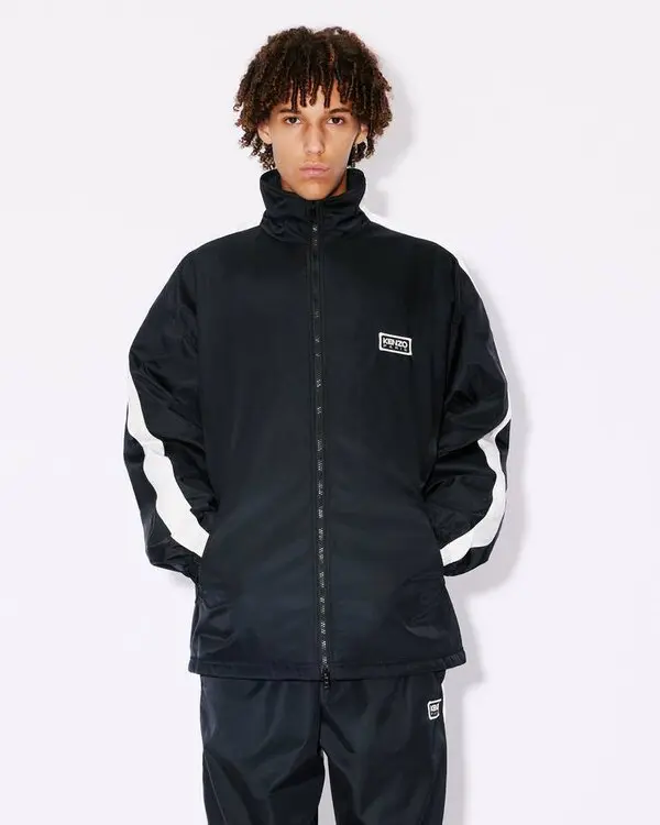 Kenzo Zipped Track Jacket With Contrast Stripes