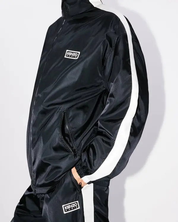 Kenzo Zipped Track Jacket With Contrast Stripes