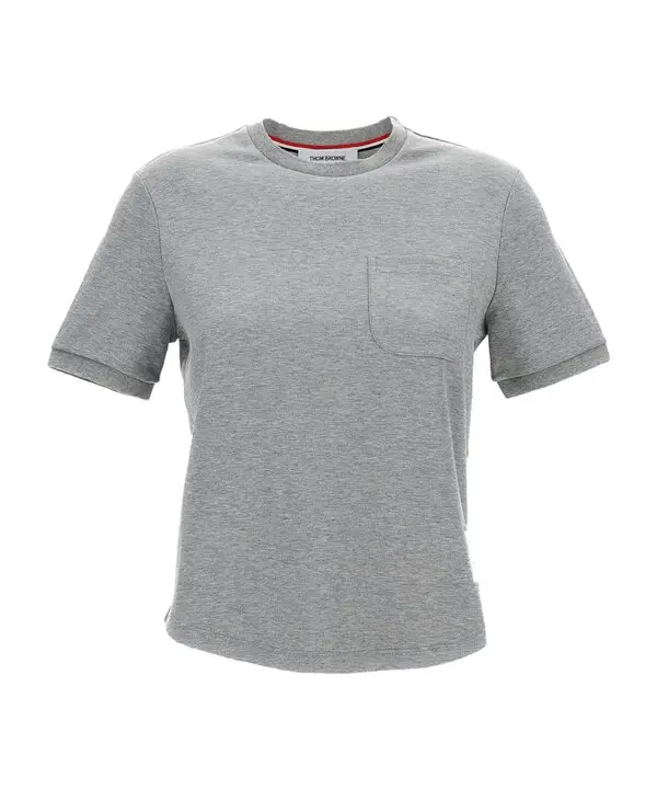 Thom Browne Milano Pocket Crewneck T-shirt - Light Gray