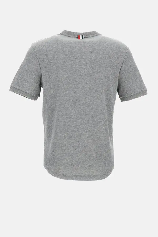 Thom Browne Milano Pocket Crewneck T-shirt - Light Gray