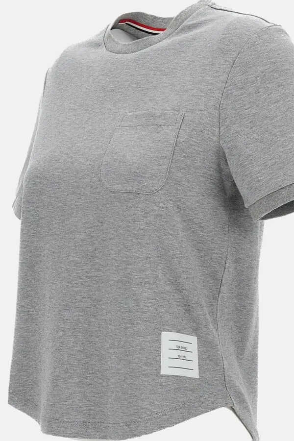 Thom Browne Milano Pocket Crewneck T-shirt - Light Gray