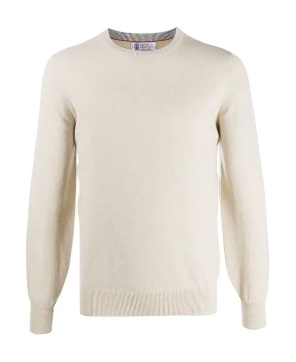 Brunello Cucinelli Long Sleeve Crewneck Pullover - Sandy Yellow