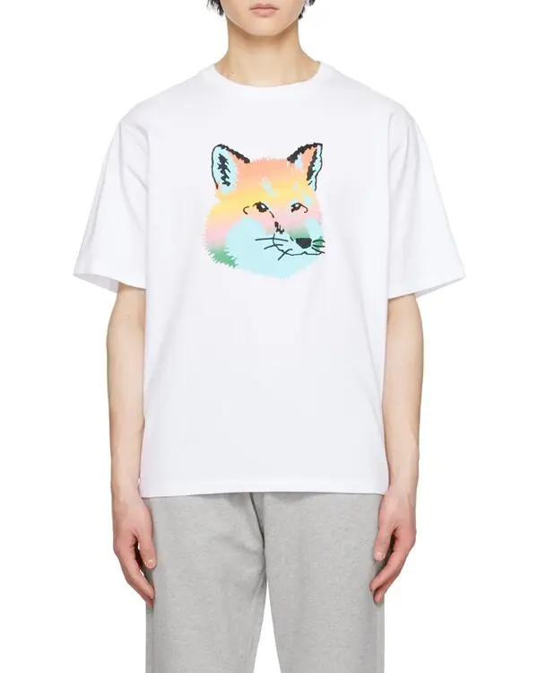 Maison Kitsuné Fox Printed Crewneck T-shirt