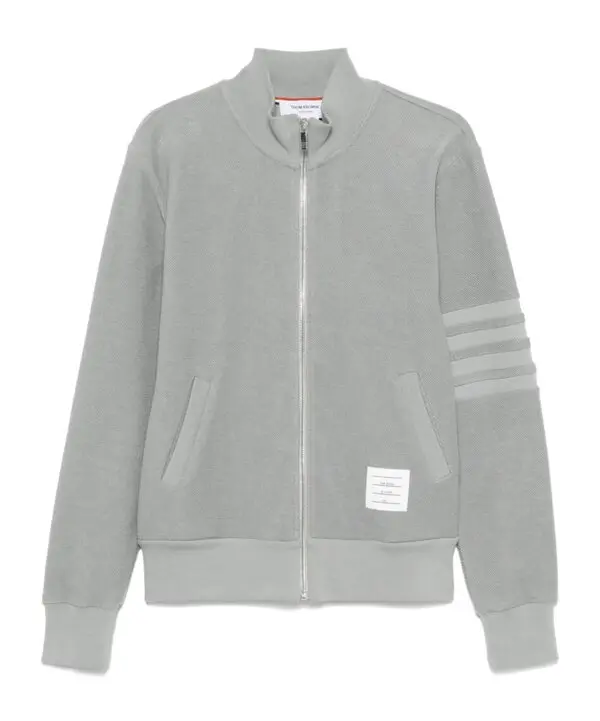 Thom Browne Loopback 4-bar Jacket - Light Gray