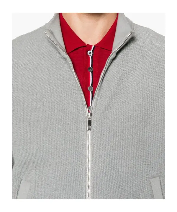 Thom Browne Loopback 4-bar Jacket - Light Gray