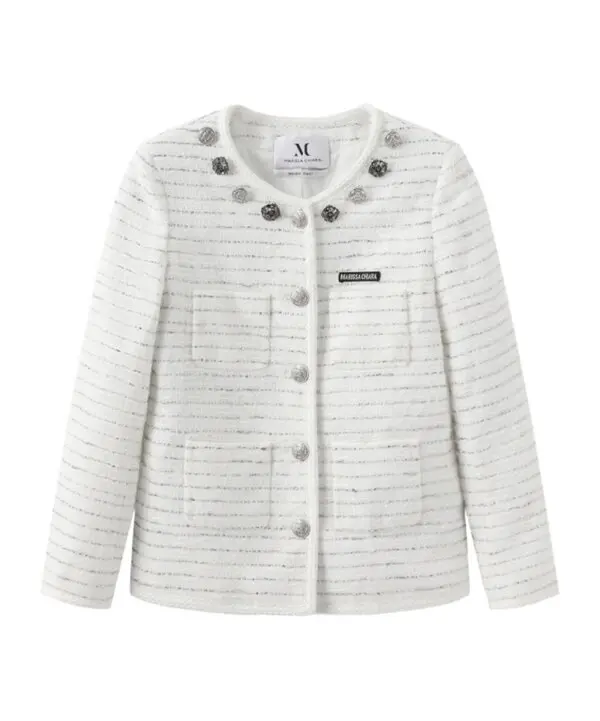 Marissa Chiara Long Sleeve Jacket With Button Details