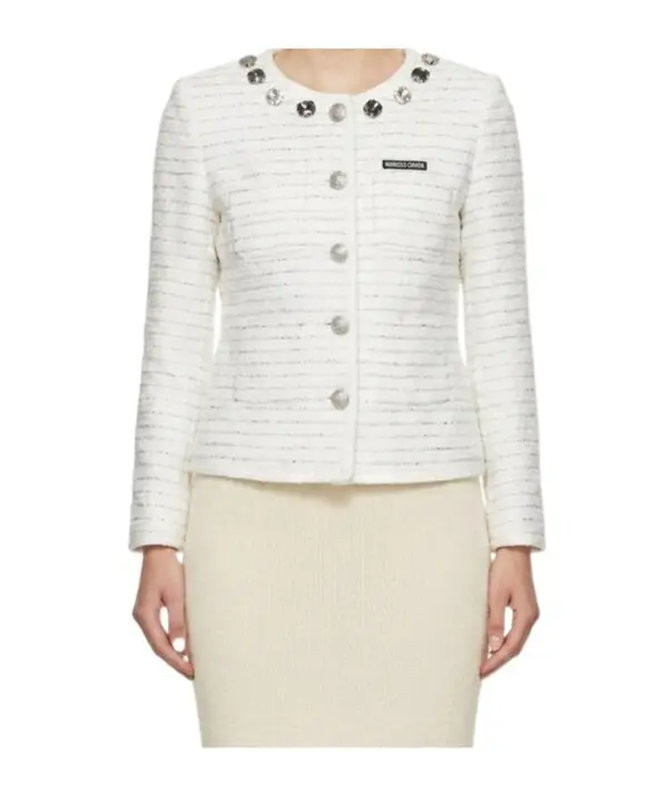 Marissa Chiara Long Sleeve Jacket With Button Details