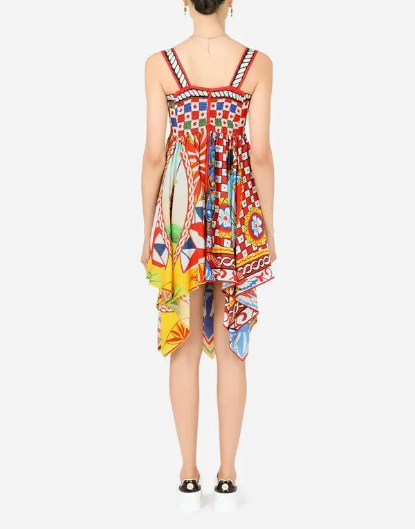 Dolce & Gabbana Carretto Print Twill Dress
