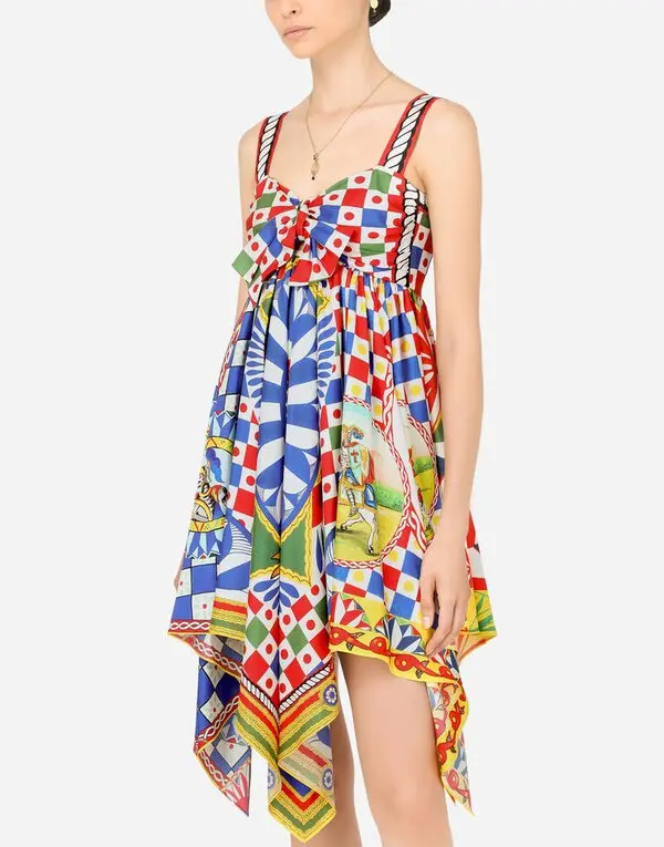 Dolce & Gabbana Carretto Print Twill Dress
