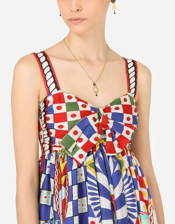 Dolce & Gabbana Carretto Print Twill Dress