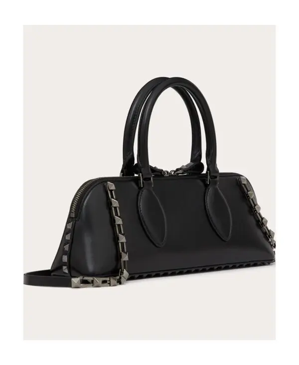 Valentino Garavani Rockstud East-west Zip-up Tote Bag - Black