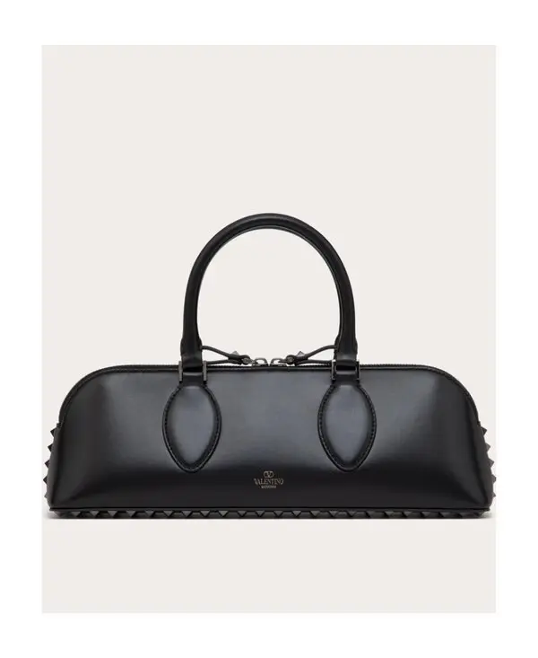 Valentino Garavani Rockstud East-west Zip-up Tote Bag - Black