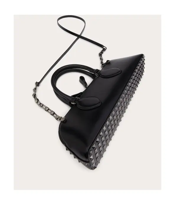 Valentino Garavani Rockstud East-west Zip-up Tote Bag - Black