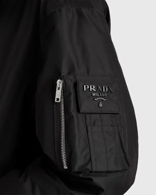 Prada High Neck Zip-up Coat