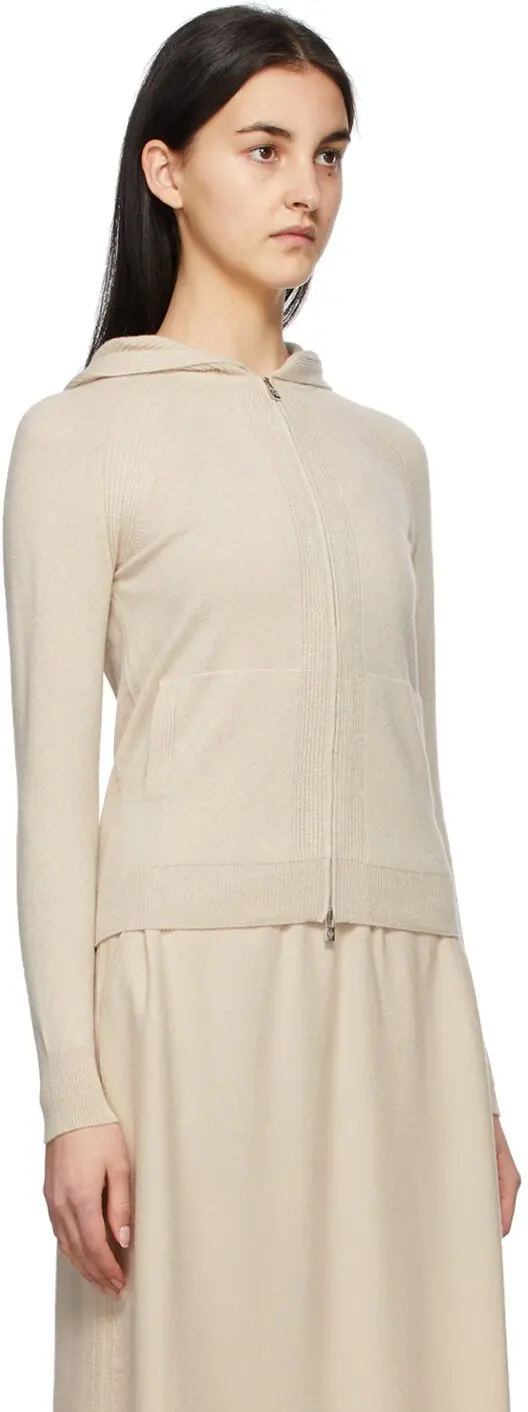 Loro Piana Zip-up Hooded Knitted Cardigan