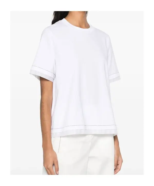 Peserico Short-sleeved T-shirt With Straight Hem