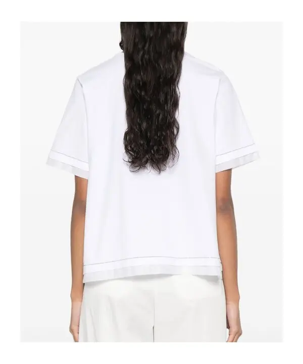 Peserico Short-sleeved T-shirt With Straight Hem