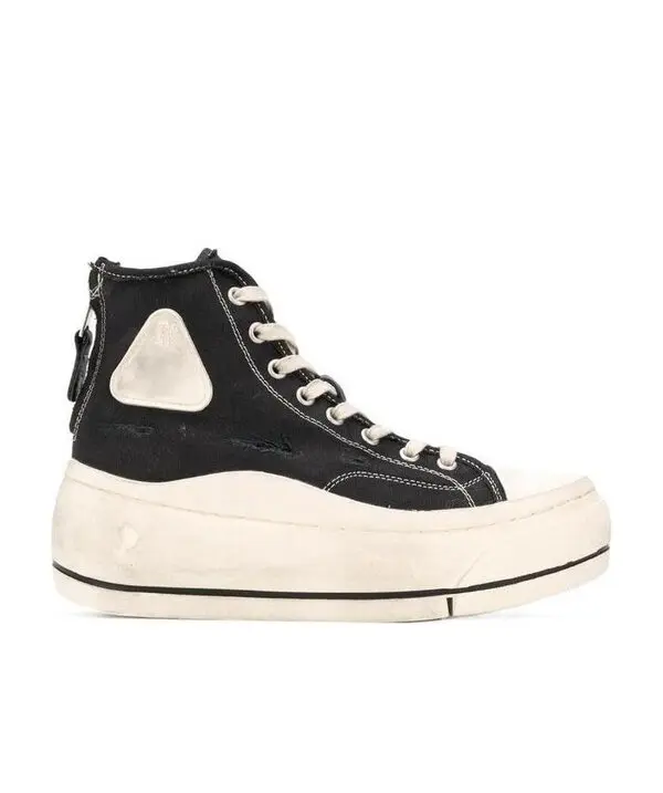 R13 Flatform High-top Sneakers - Nude
