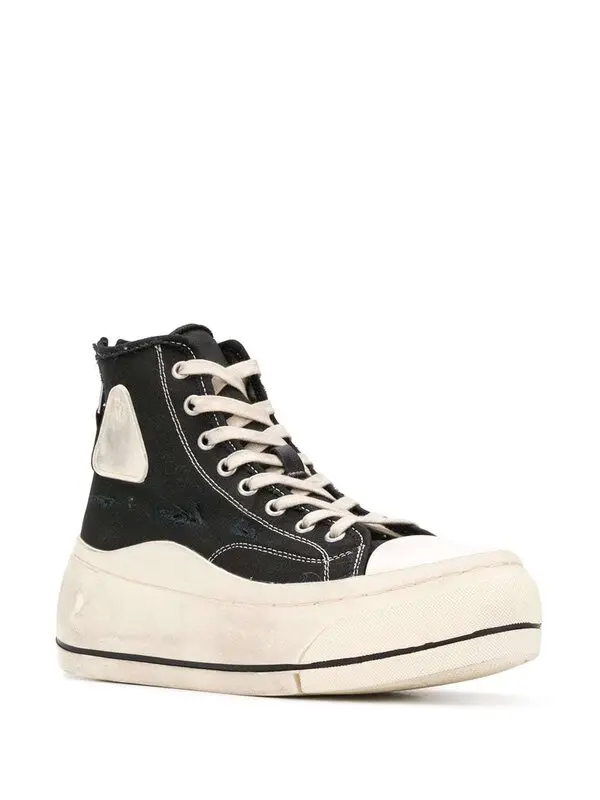 R13 Flatform High-top Sneakers