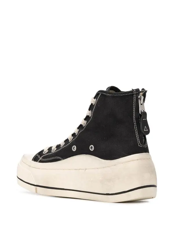 R13 Flatform High-top Sneakers