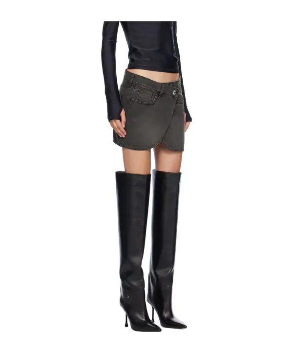 Coperni Denim Wrap Mini Skirt