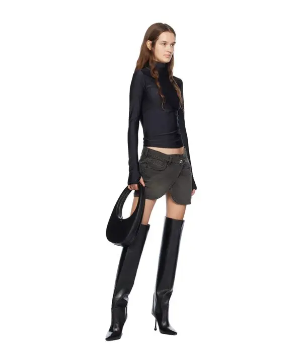 Coperni Denim Wrap Mini Skirt