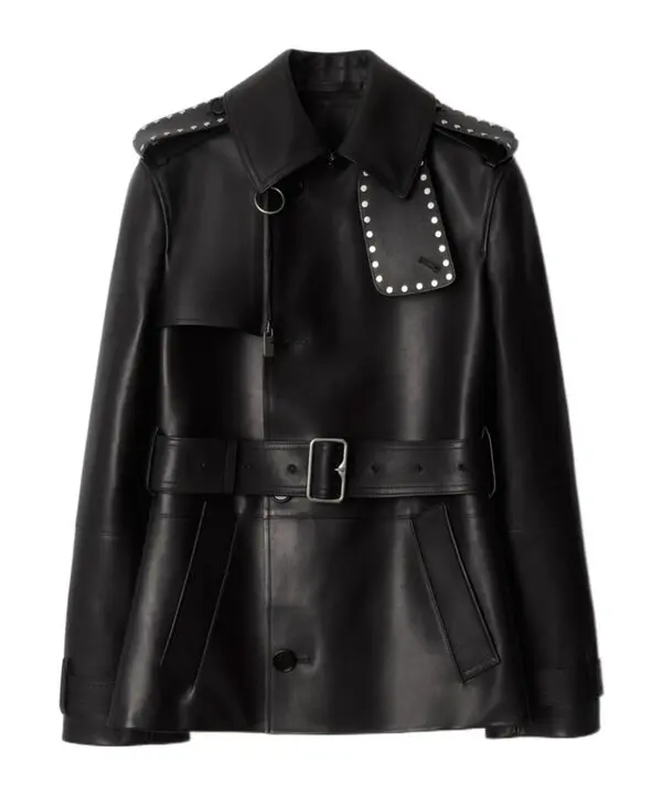 Burberry Belted Collared Trench Jacket