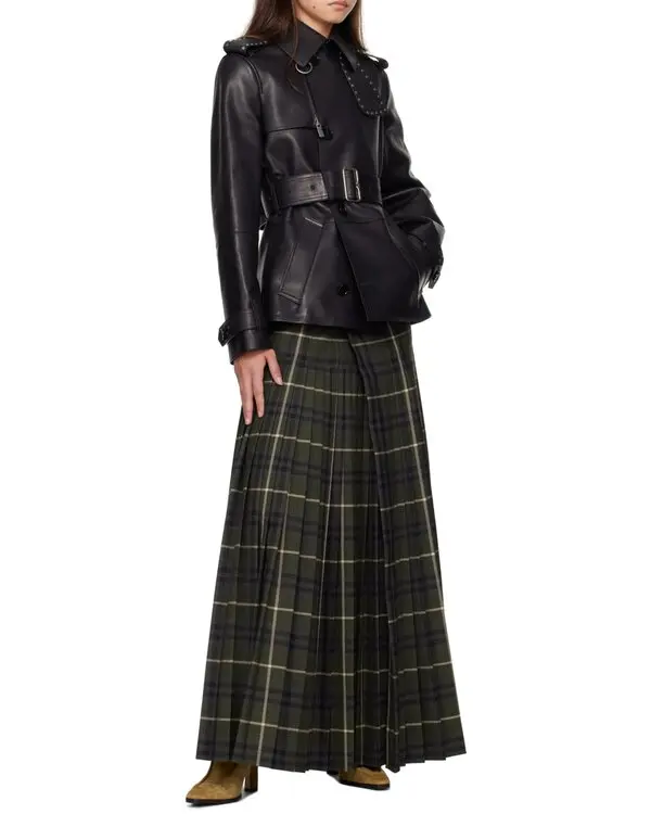 Burberry Belted Collared Trench Jacket
