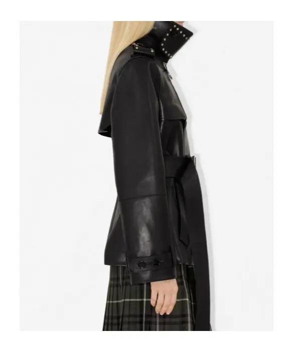 Burberry Belted Collared Trench Jacket