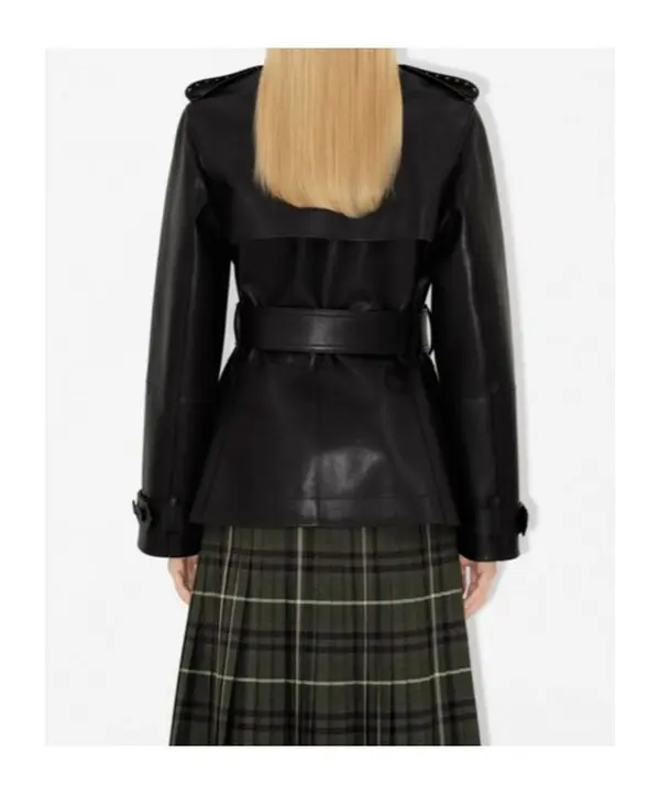 Burberry Belted Collared Trench Jacket