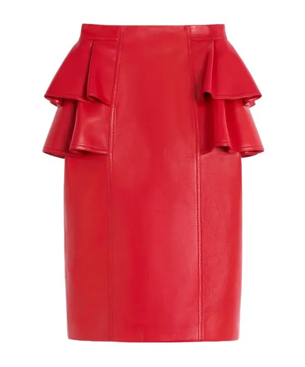 Valentino Garavani High Waist Ruffled Midi Skirt
