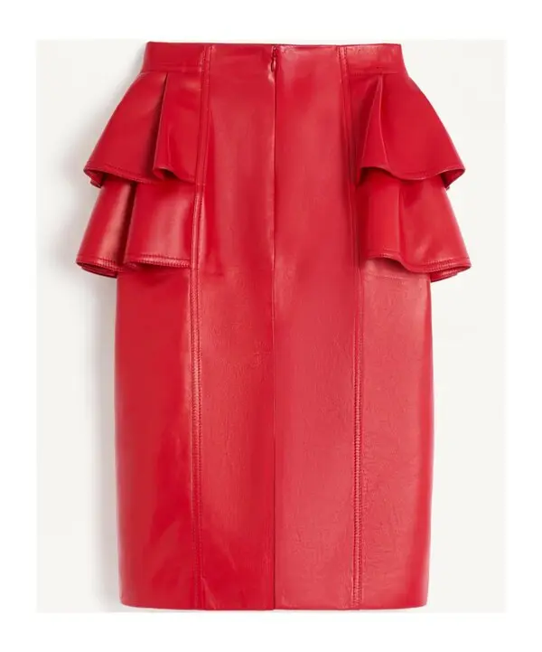 Valentino Garavani High Waist Ruffled Midi Skirt