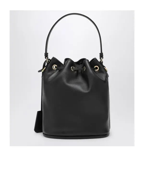 Prada Re-edition 1978 Logo Plaque Bucket Bag