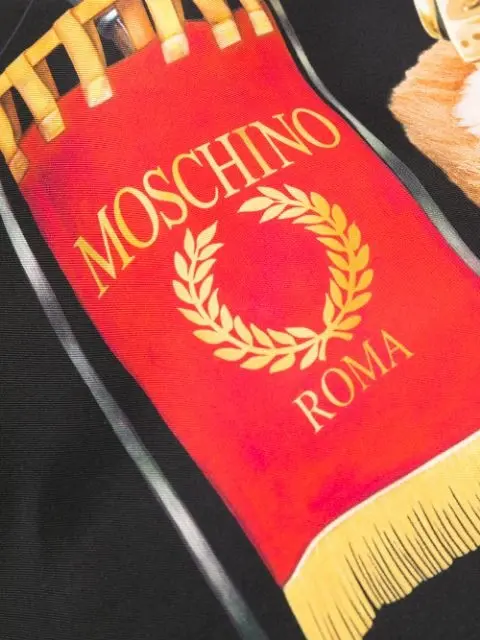 Moschino Roman Bear Printed Scarf