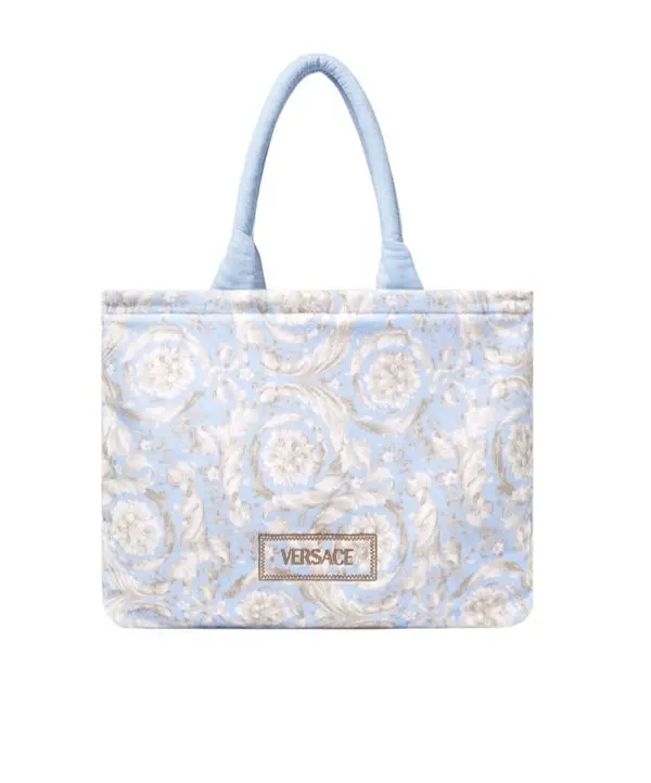 Versace Barocco Athena Beach Bag - Blue