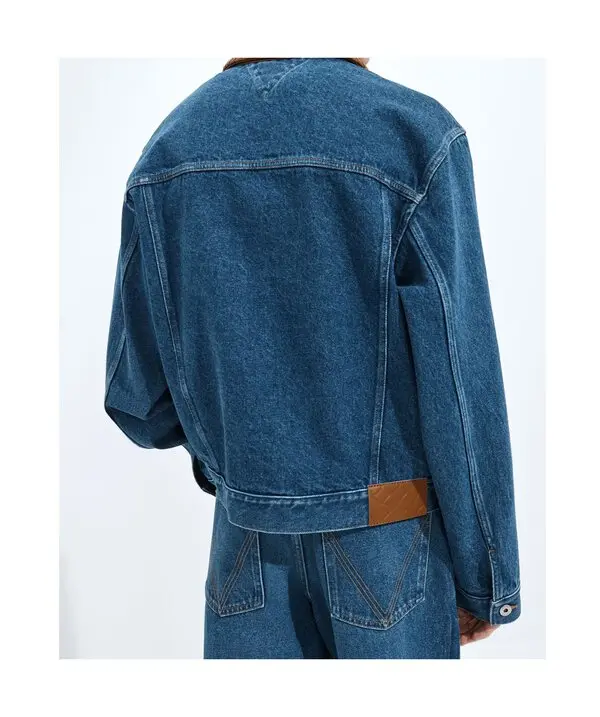 Bottega Veneta Contrast Collar Denim Jacket