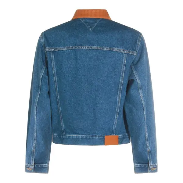 Bottega Veneta Contrast Collar Denim Jacket