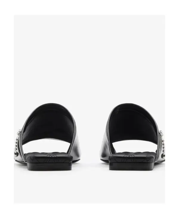 Burberry Decorative Zip Slip-on Sandals