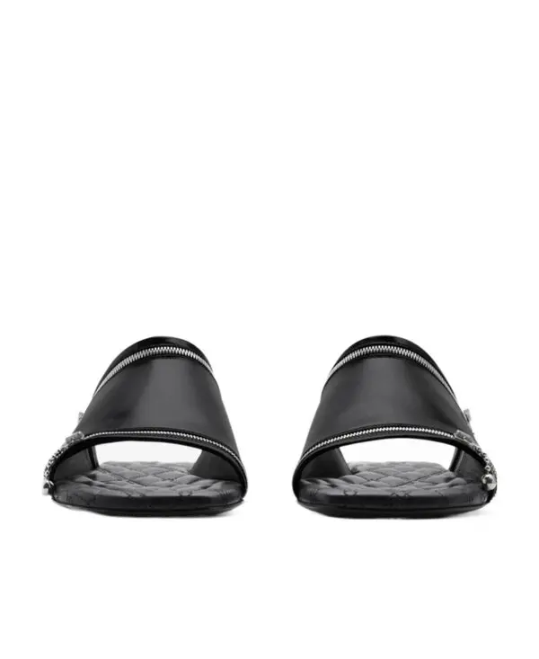 Burberry Decorative Zip Slip-on Sandals