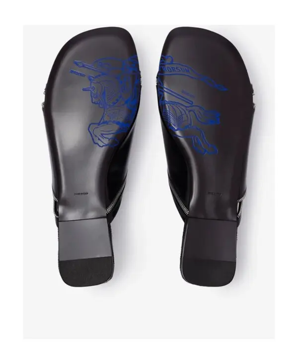 Burberry Decorative Zip Slip-on Sandals