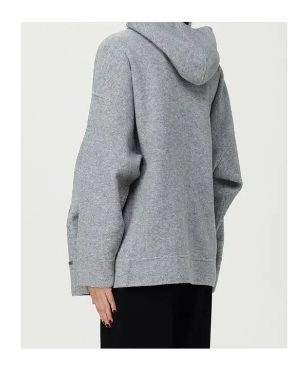 Max Mara Etuania" Zip-up Hoodie - Gray