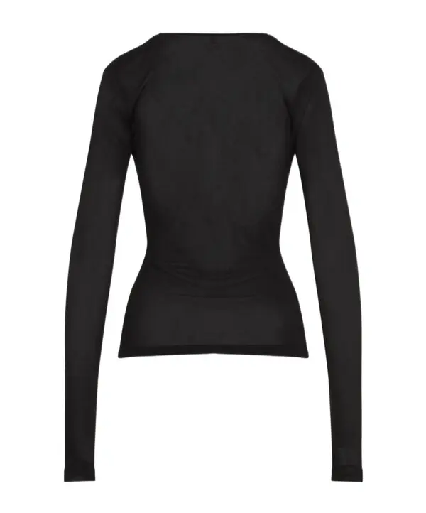 TOTEME Draped V-neck Long Sleeve Top