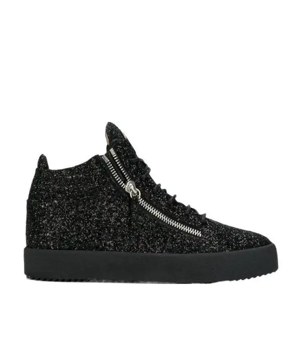 GIUSEPPE ZANOTTI Sequined Zip-up Sneakers
